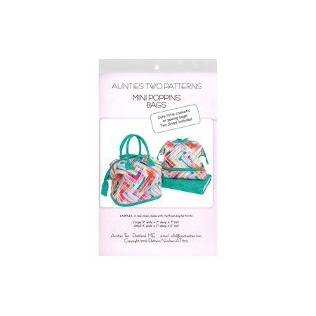 Mini Poppins Bag Pattern & Stays by Aunties Two | Sew Deja Vu