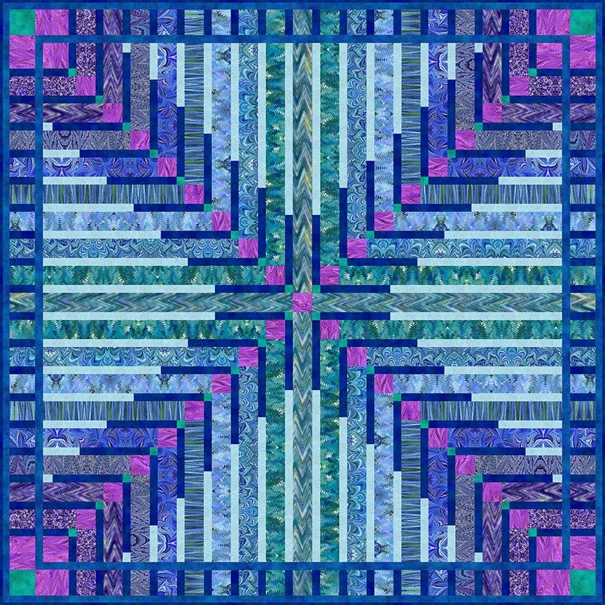 Crossed Feathers Quilt Pattern - Laurie Shifrin Designs | Sew Deja Vu