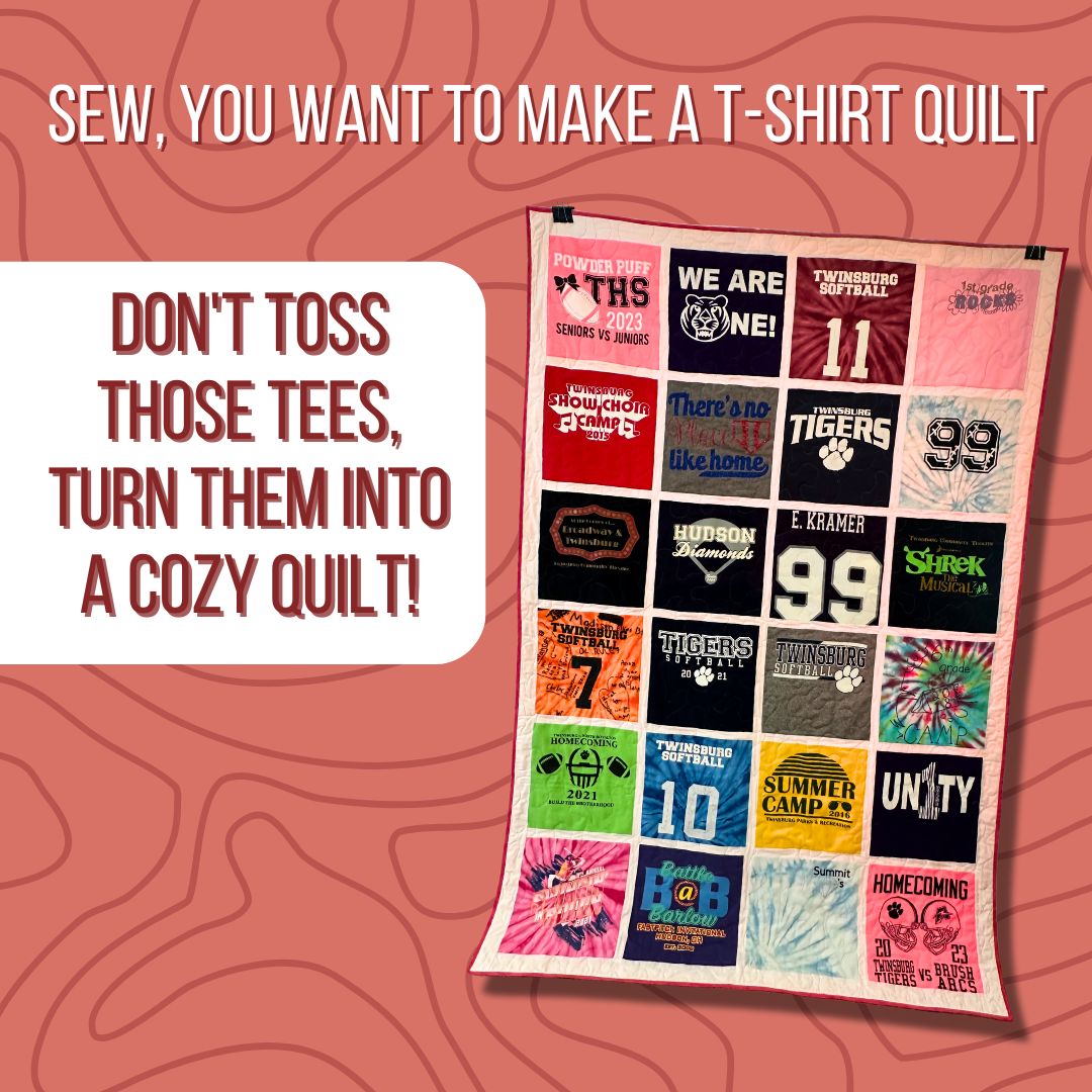 Sew, you want to make a t-shirt quilt - Intermediate Class | Sew Deja Vu