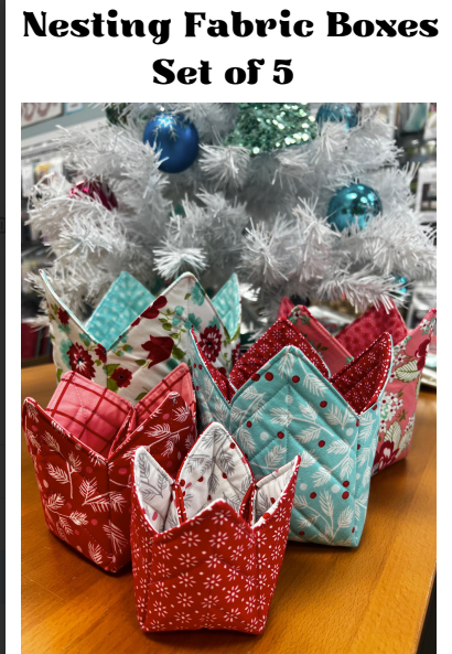 Nesting Fabric Boxes - Set of 5 | Sew Deja Vu